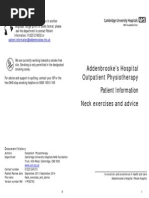 Neck Exercise | PDF