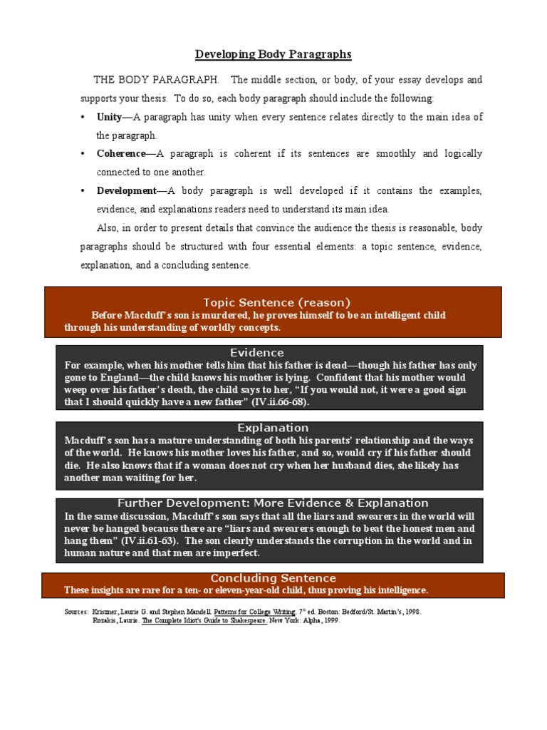 Developing Body Paragraphs | PDF | Capital Punishment | Paragraph
