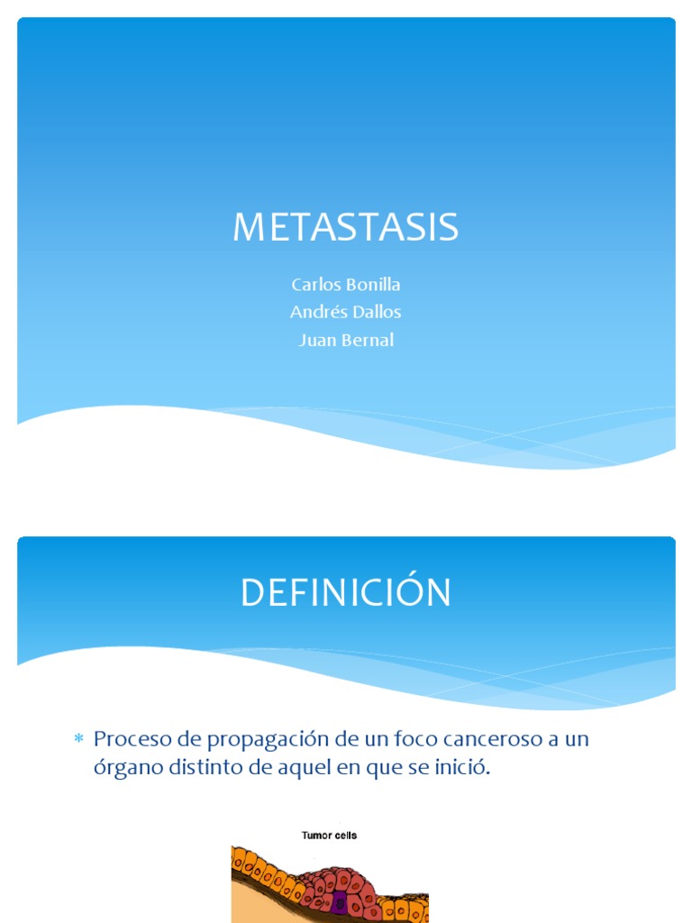 Metastasis | PDF | Metástasis | Cáncer