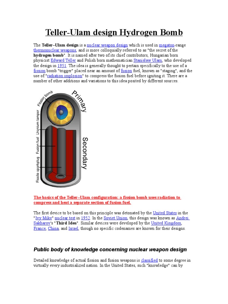 Hydrogen Bomb (H-BOMB) | Nuclear Weapons | Nuclear Fission