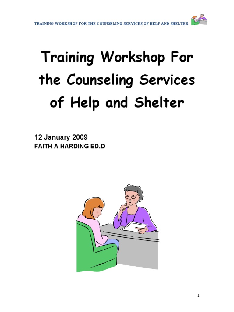 Manual For DV Counselling Workshop January 09 | PDF | Domestic Violence ...