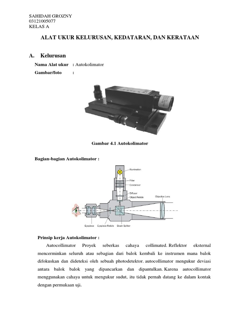 ALAT UKUR KELURUSAN, KEDATRAN Dan KERATAAN | PDF