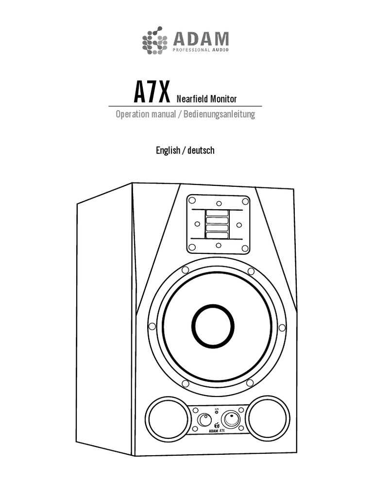 A7X Manual | PDF | Loudspeaker | Audio Engineering