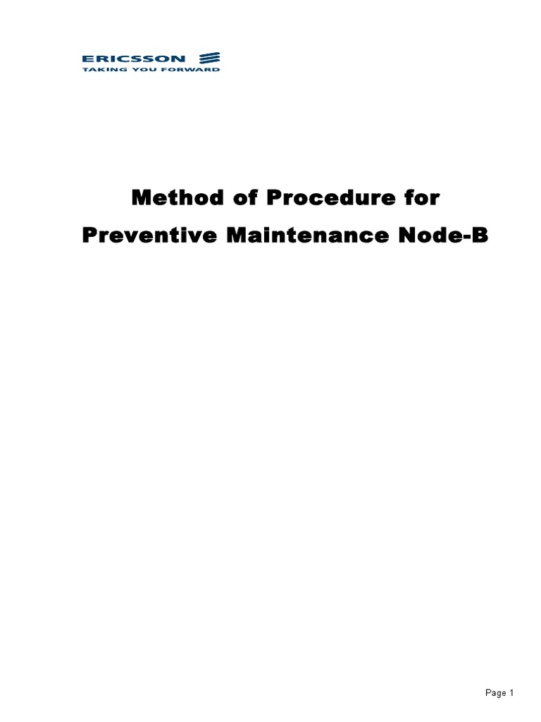 RBS Preventive Maintenance Guide | PDF | Switch | Rectifier