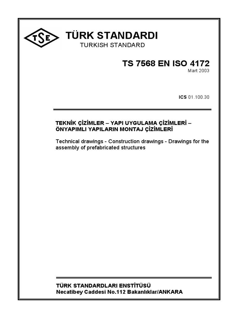 TS 7568 EN ISO 4172 Mart 2003 | PDF