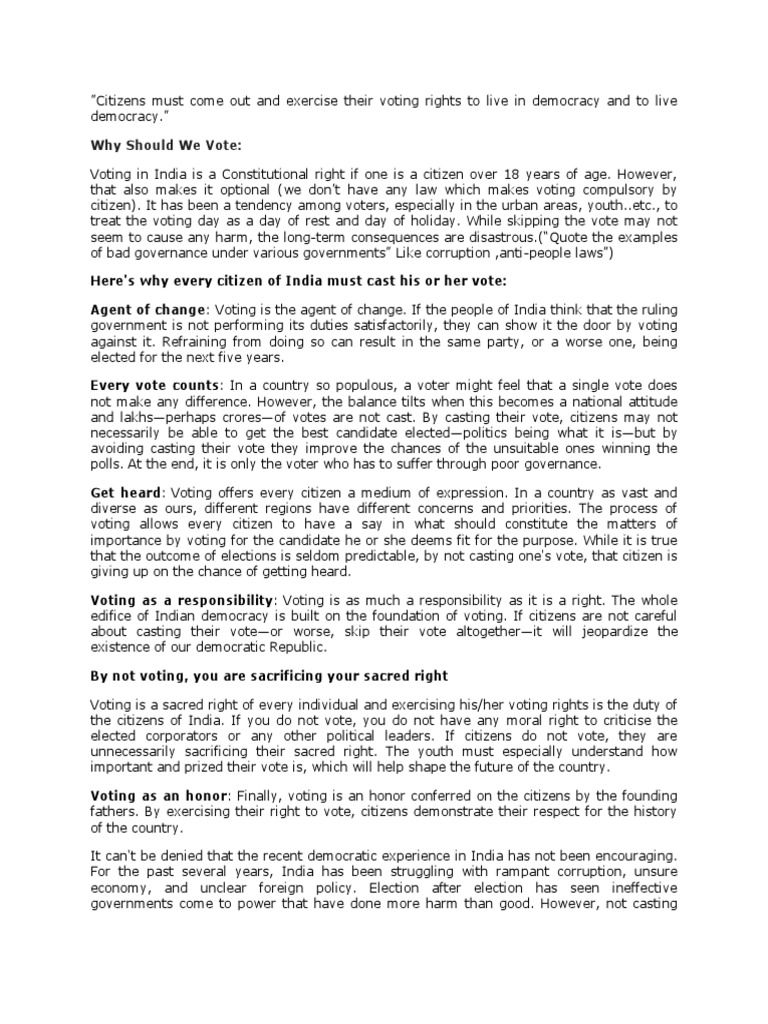 Voting Rights | PDF | Voting | Elections