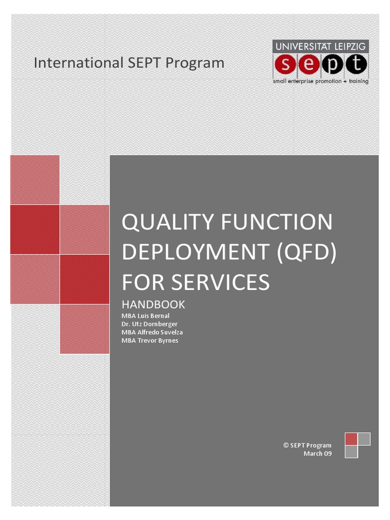 Handbook QFD Services | PDF