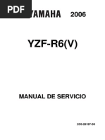 (YAMAHA) Manual de Taller Yamaha R6 YZF-R6 2006 | PDF | Acelerador | Carburador