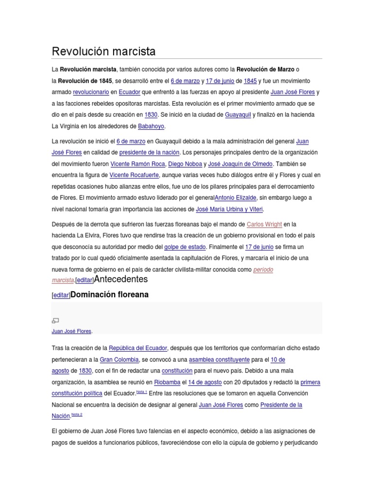 Revolución Marcista | PDF | Gobierno | Rebeliones