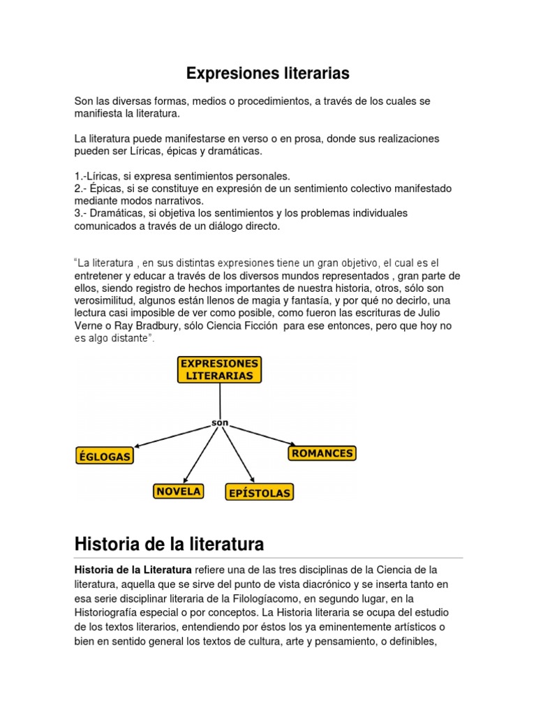 Expresiones literarias