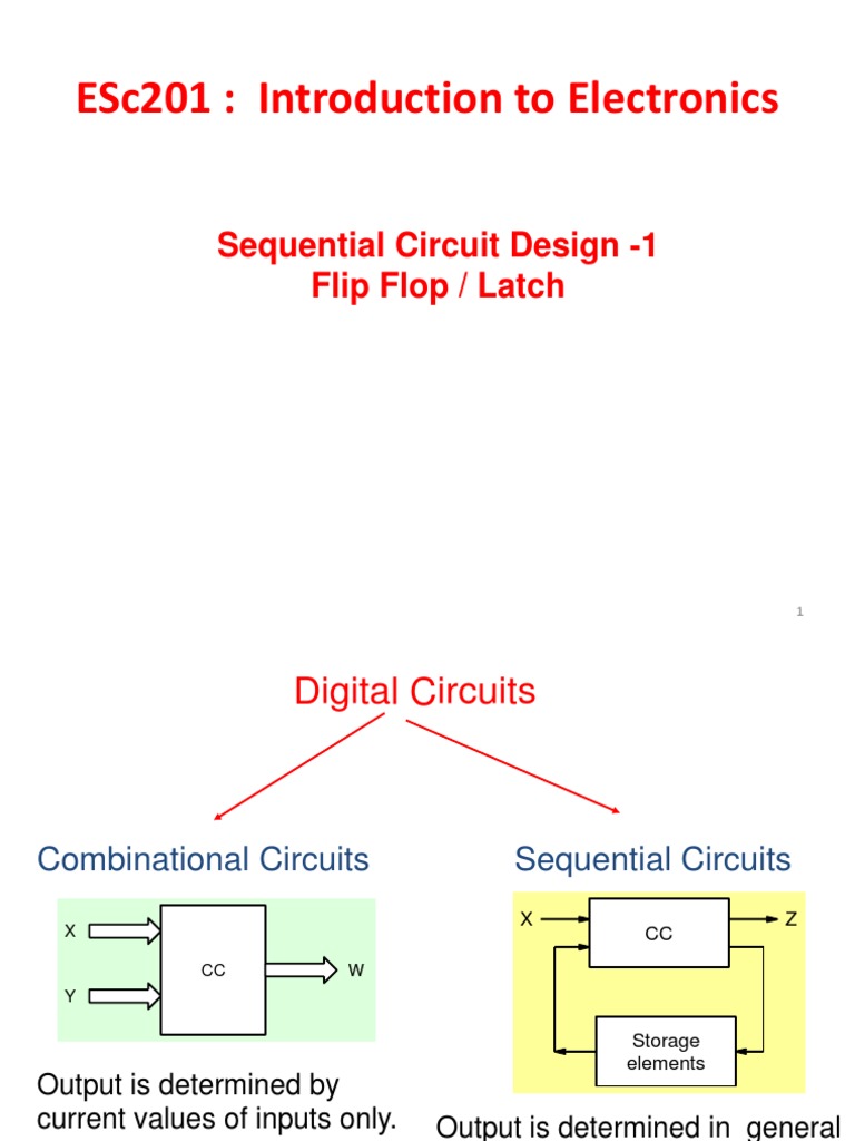 Lec Nnaik Sequential Circuits | PDF | Computer Data | Electricity