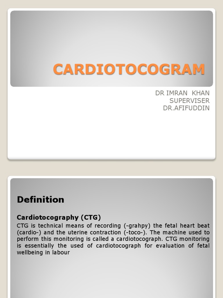 Cardiotocogram(Ctg) | Clinical Medicine | Health Sciences | Free 30-day ...