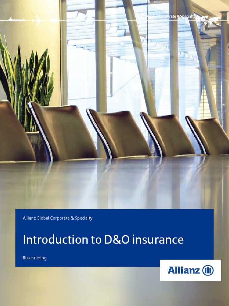 Introduction To D&O Insurance: Allianz Global Corporate & Specialty ...