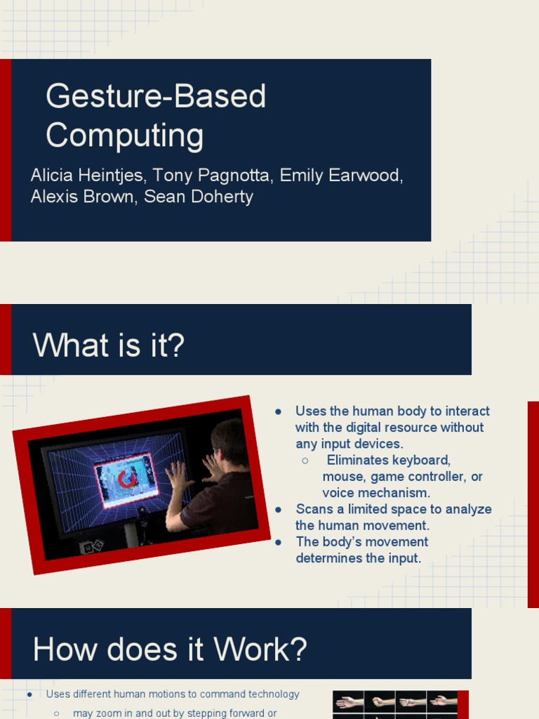 Gesture Based Computing | PDF | Gesture | Computer Keyboard