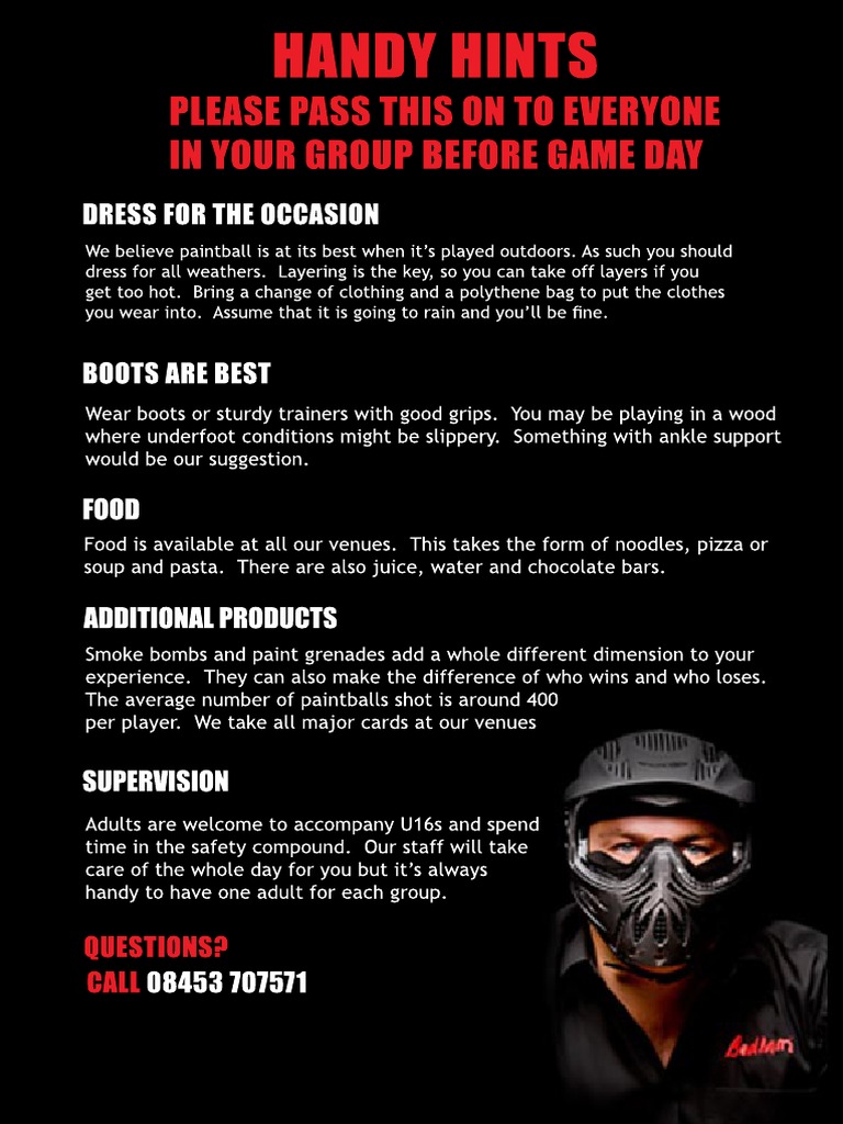 Paintball Info | PDF | Wellness