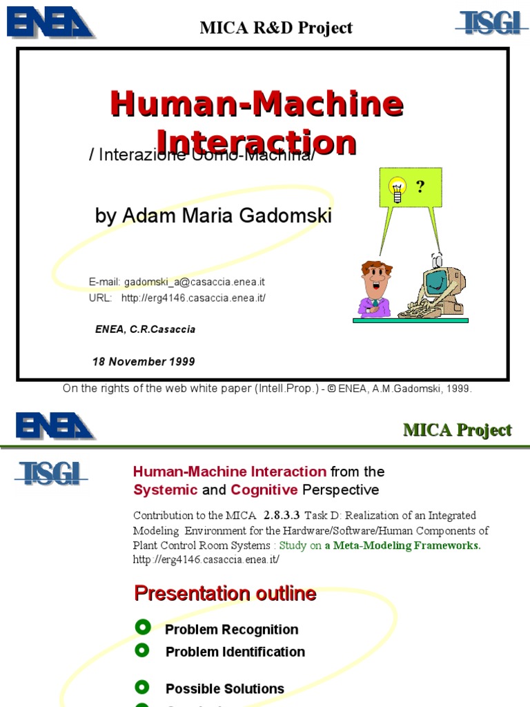 Human Machine Interaction | PDF | Human–Computer Interaction | User ...