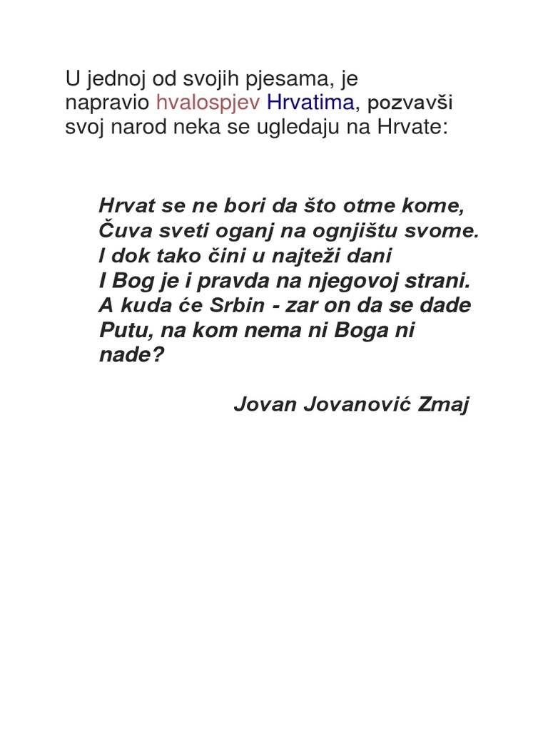 Jovan Jovanović Zmaj | PDF
