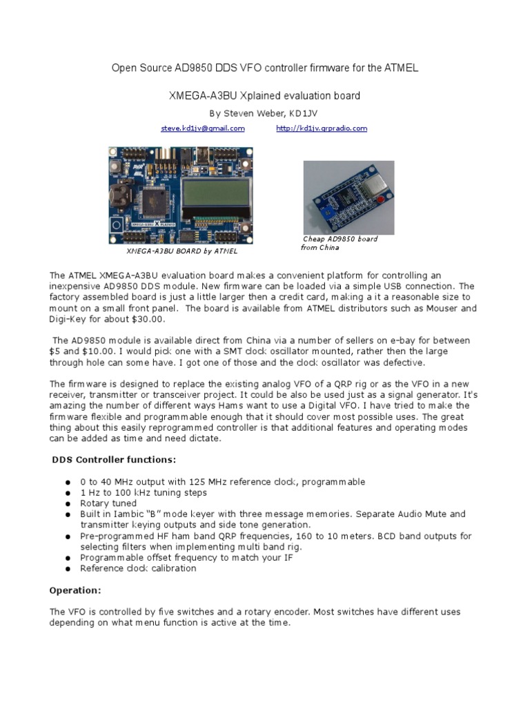 Ad 9850 Controller | PDF | Equipment | Information And Communications ...
