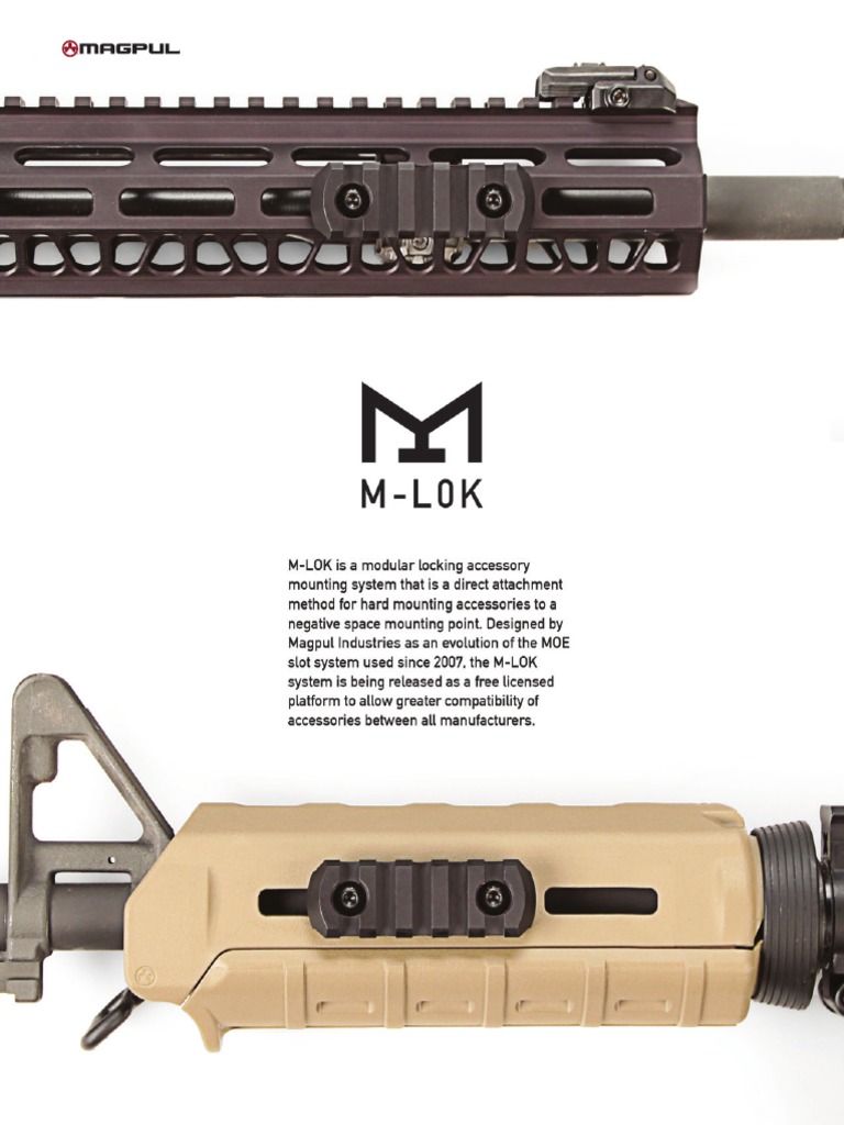 Magpul Industries M-Lok Information Booklet | PDF | Firearms