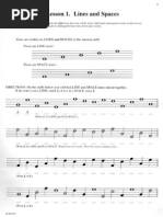Staff Lessons for Music Education | PDF | Clef | Musical Notation