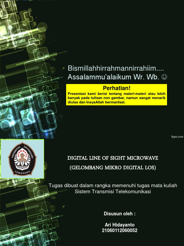 Digital Line of Sight Microwave | PDF