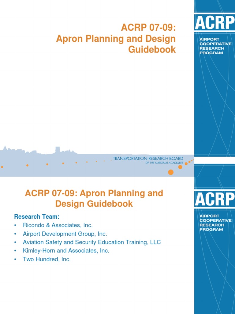 ACRP 07-09: Apron Planning and Design Guidebook | PDF | Airport | Air ...