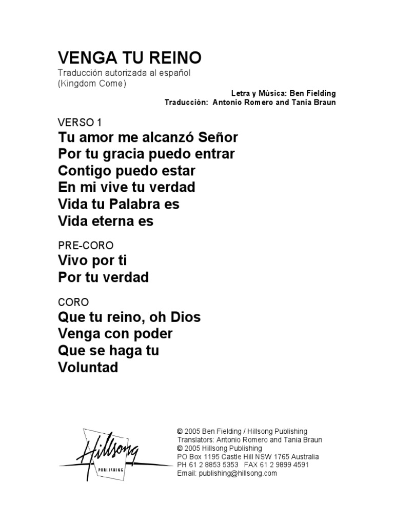 KINGDOM COME - Spanish Official Translation | PDF