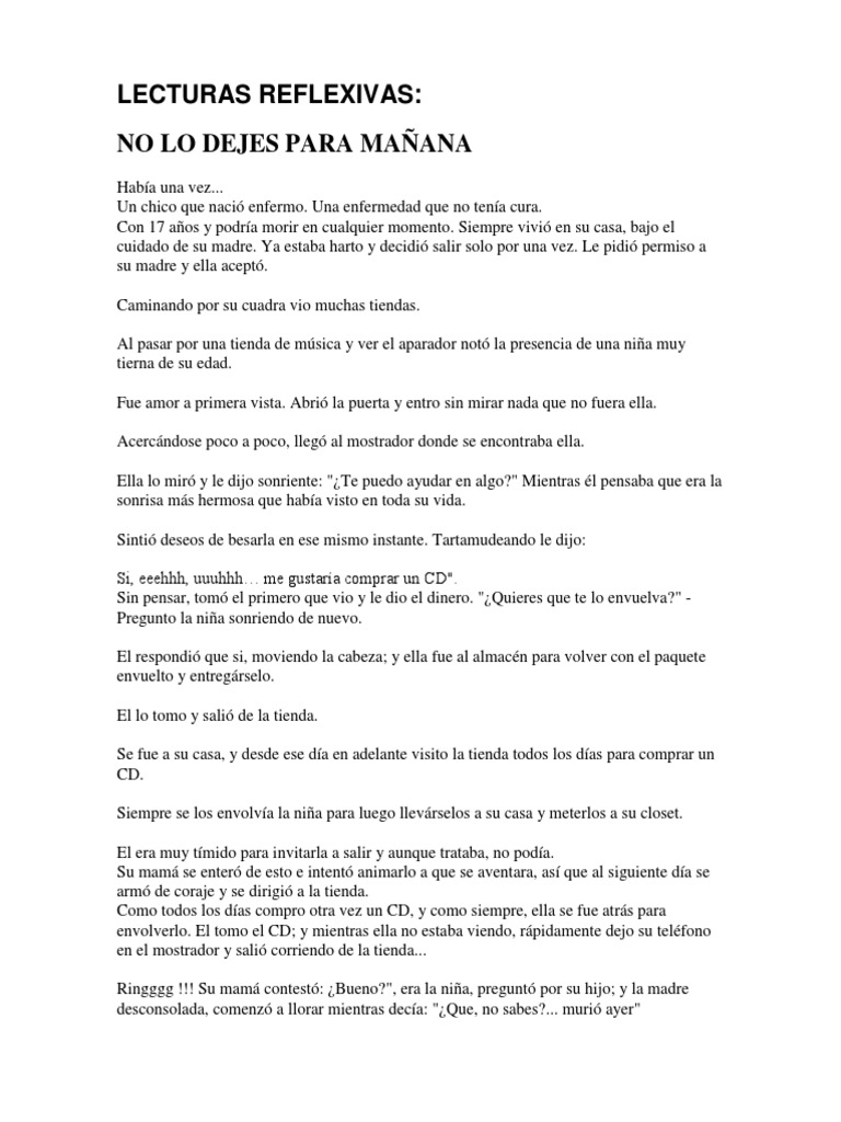 Lecturas Reflexivas para Adolescentes | PDF | Adán y Eva | Víspera