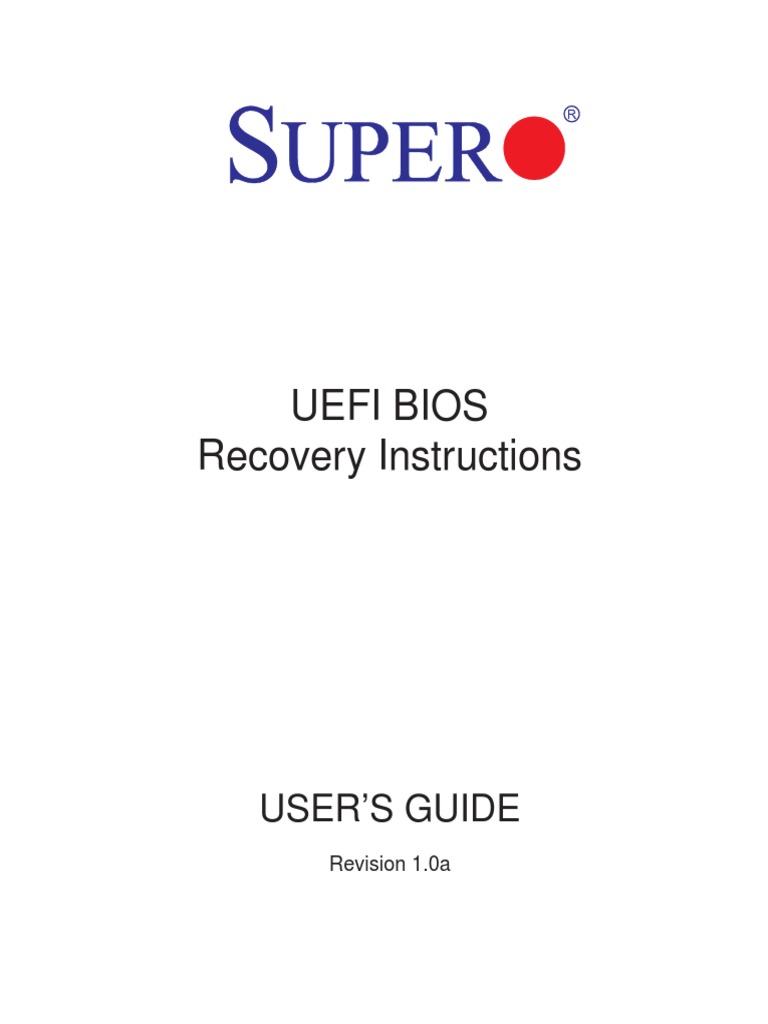 Uefi Bios Recovery | PDF | Bios | Booting