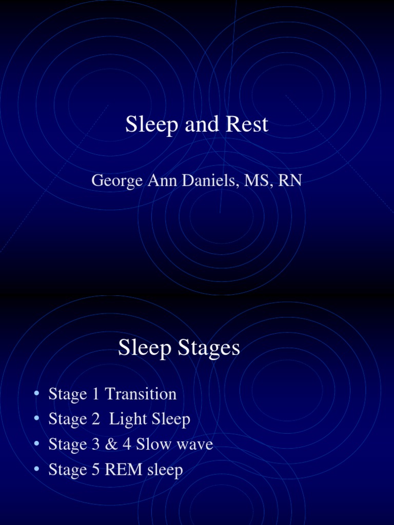 Sleep and Rest | PDF | Insomnia | Sleep