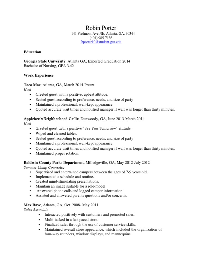 Robin Jenelle Resume | PDF | Career & Growth | Wellness