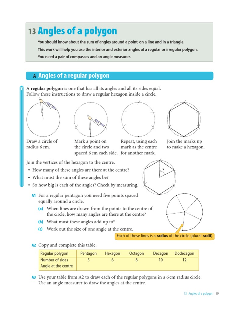 Angles in Polygons | PDF | Triangle | Polygon