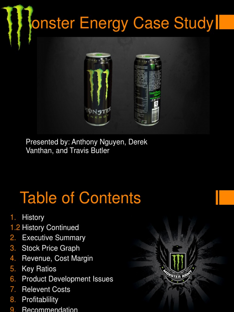 Monster Energy Case Study Final | PDF | Economies | Business