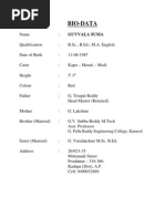 Biodata Form | PDF