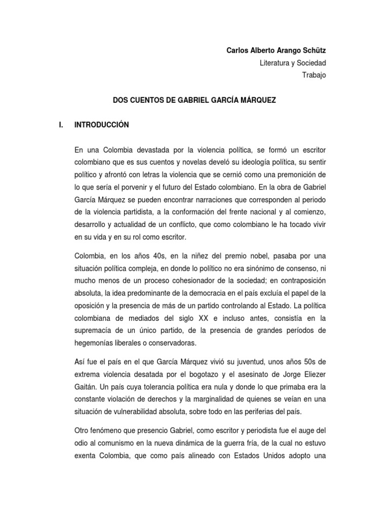 Dos Cuentos de Gabriel García Márquez | Gabriel García Márquez | Autor | Prueba gratuita de 30 ...