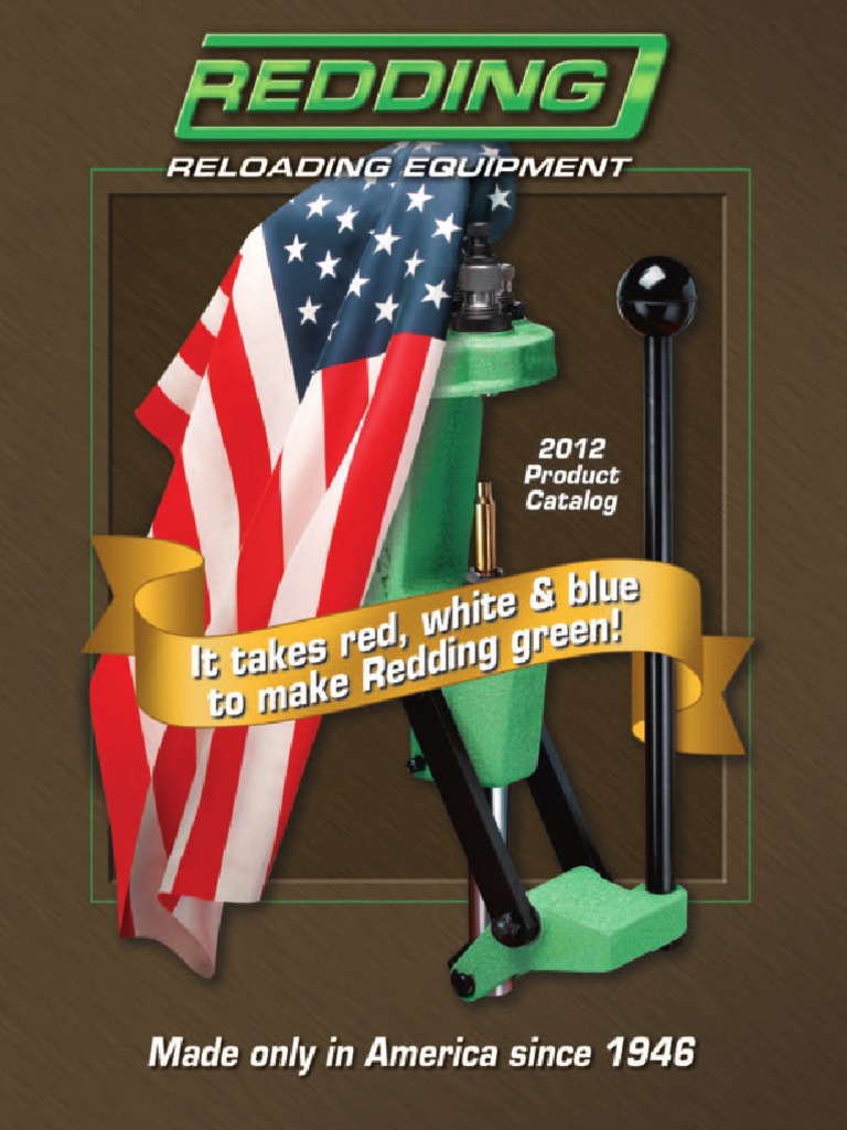 2012 Redding Catalog | PDF | Cartridge (Firearms) | Pistol And Rifle ... 2012 Redding Catalog | PDF | Cartridge (Firearms) | Pistol And Rifle ...