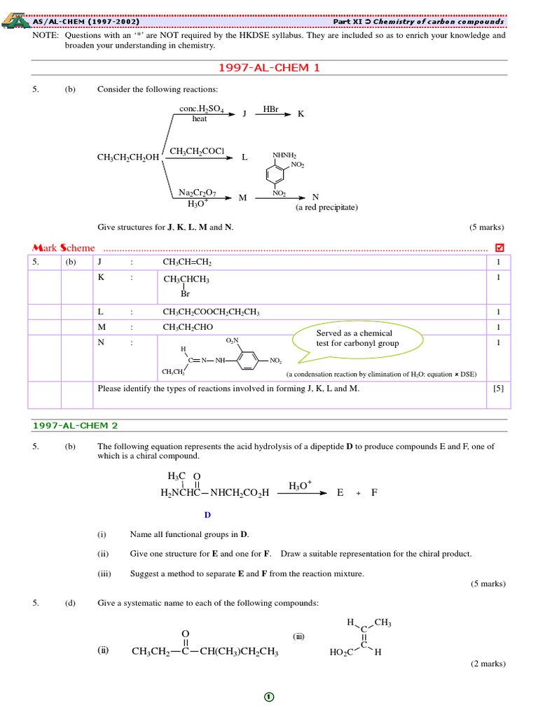 AL-CHEM Chemistry of Carbon Compounds (97-02) | PDF | Carboxylic Acid ...