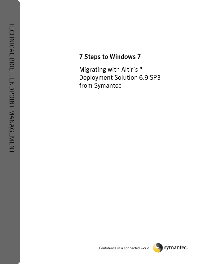 Symantec Windows 7 Migrating With Altiris | PDF | Installation ...
