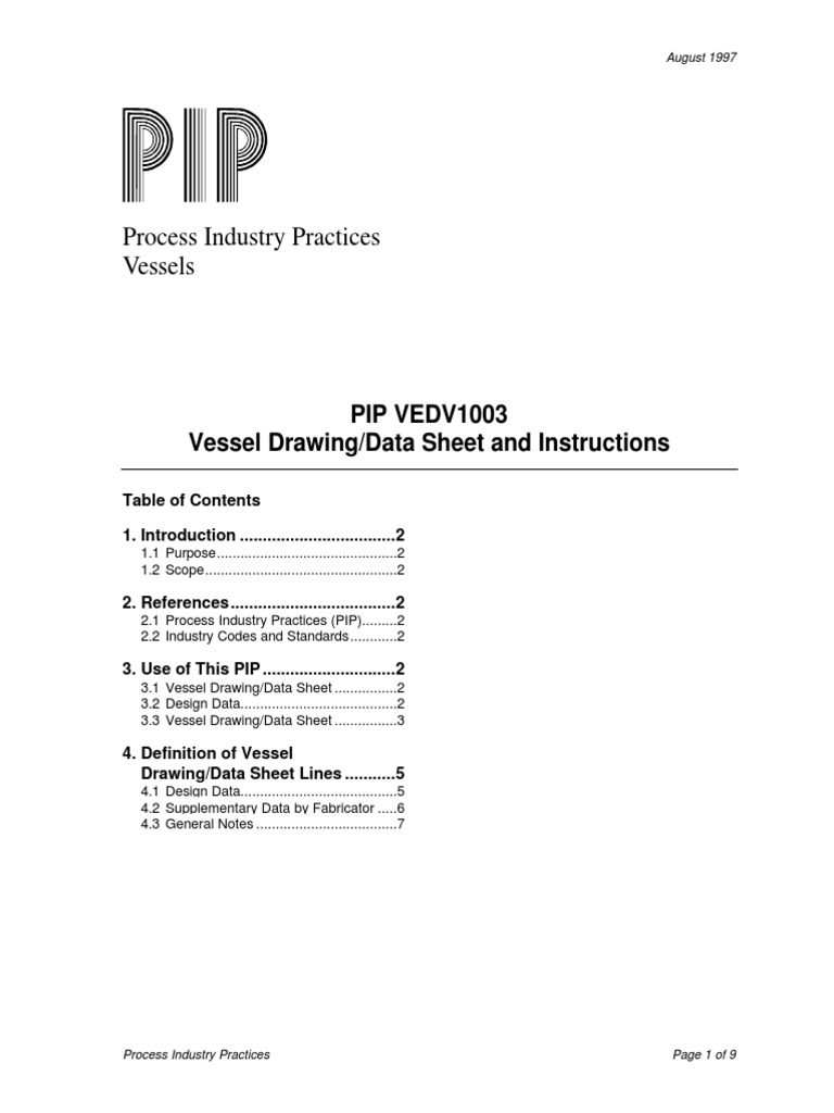 Vessel Drawing Instructions | PDF | Specification (Technical Standard ...