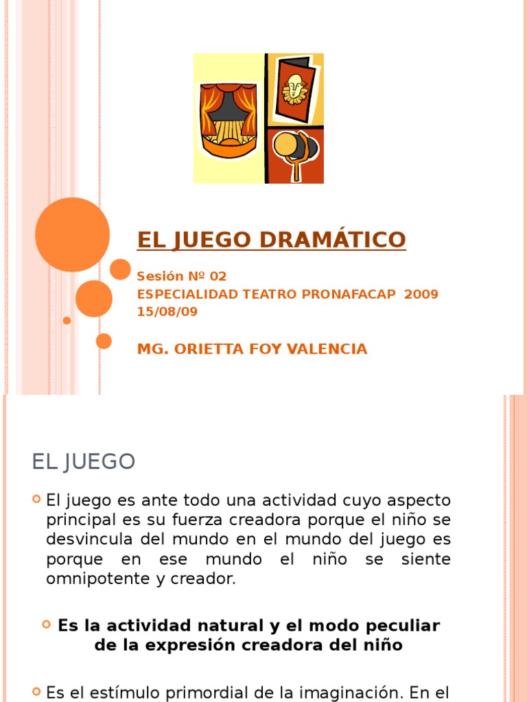 El juego dramático - 2009 | Creatividad | Teatro