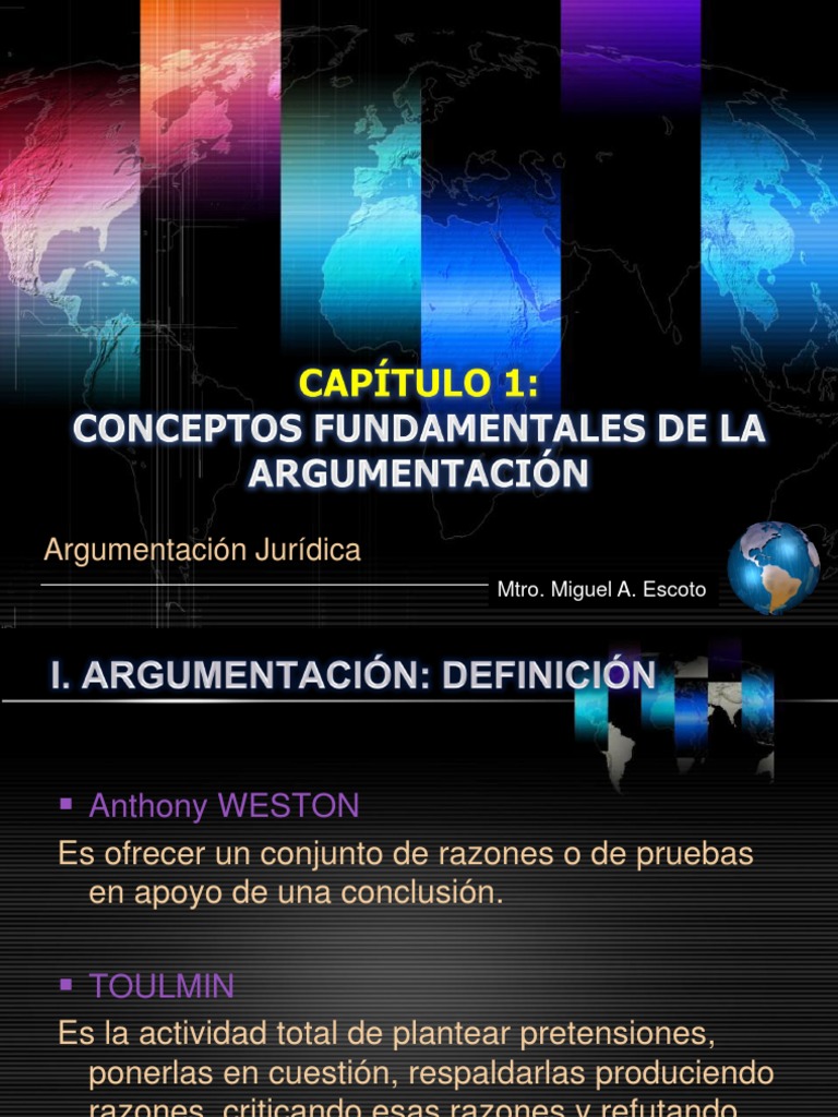Capítulo 1 - Conceptos Fundamentales de Argumentación Jurídica | PDF ...