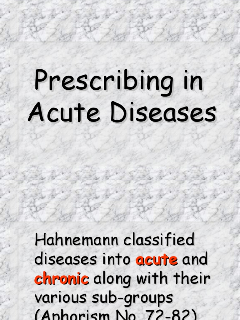 Acute | PDF | Homeopathy | Symptom