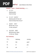 Chinese Greetings: Formal & Informal | PDF | Language Arts & Discipline