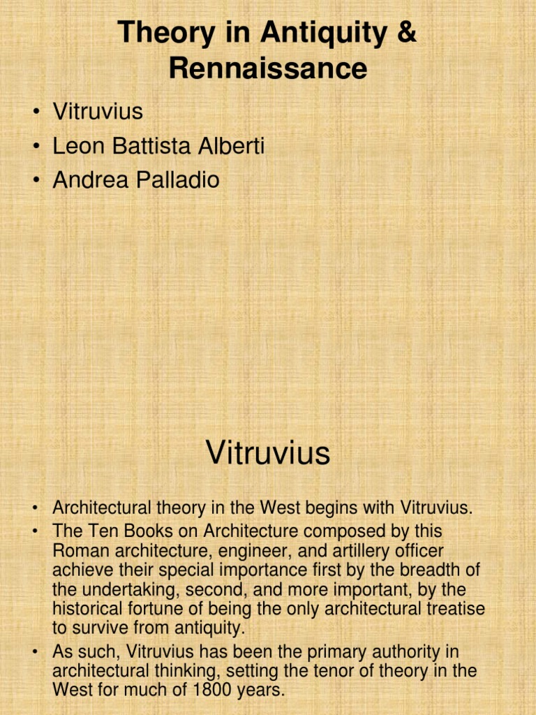 Theories in Antiquity & Renaissance | PDF | Classicism | Renaissance