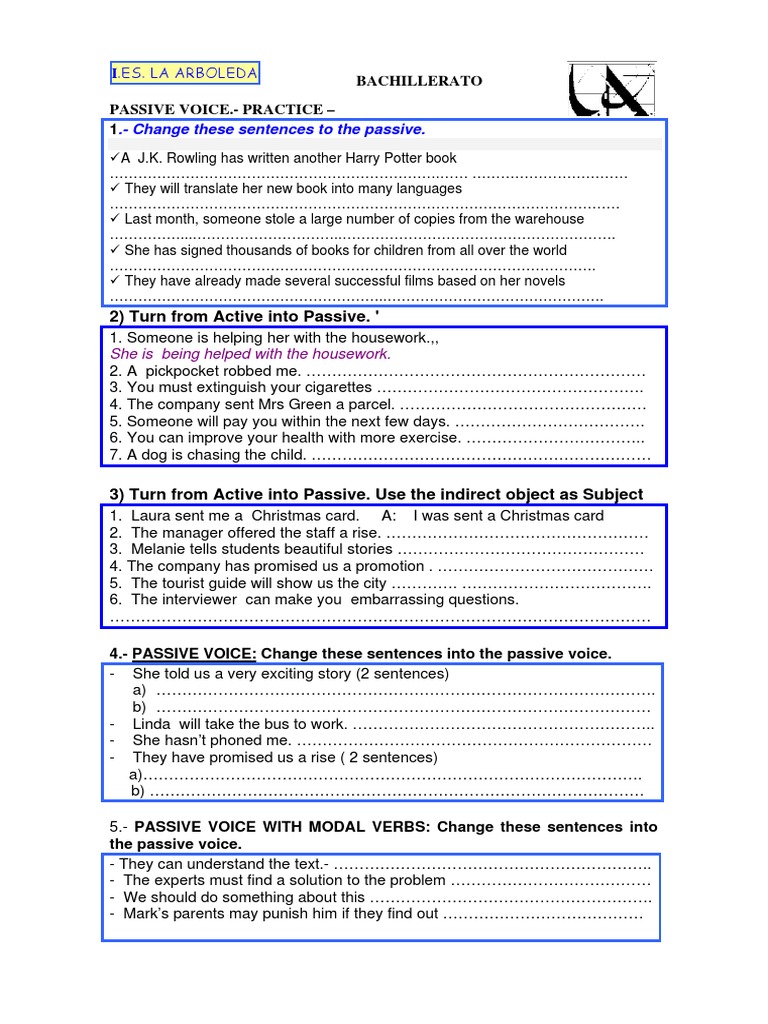 Revision 4. Passive Voice | PDF