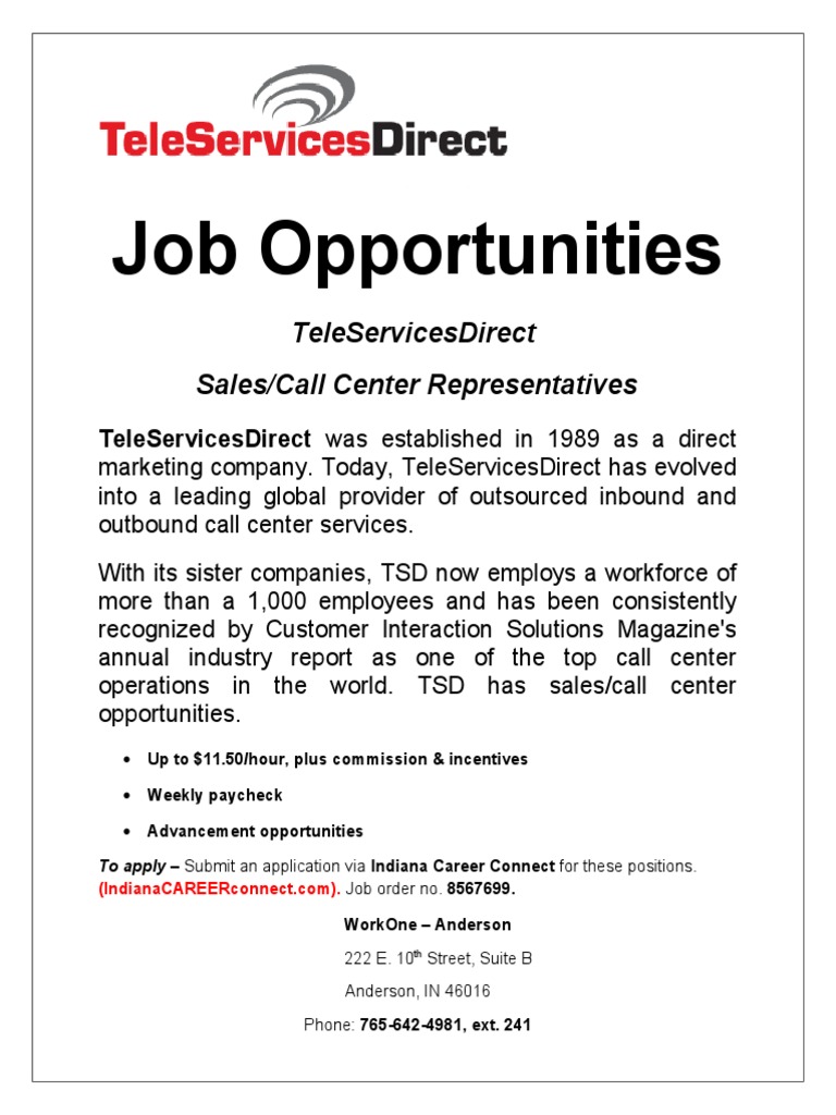 TeleServices Direct Flyer Information | PDF