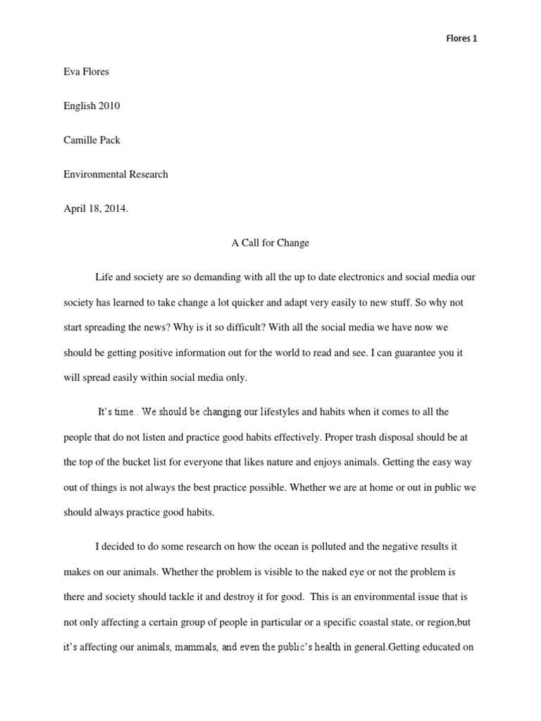 A Call For Change Final English 2010 | PDF | Polychlorinated Biphenyl ...