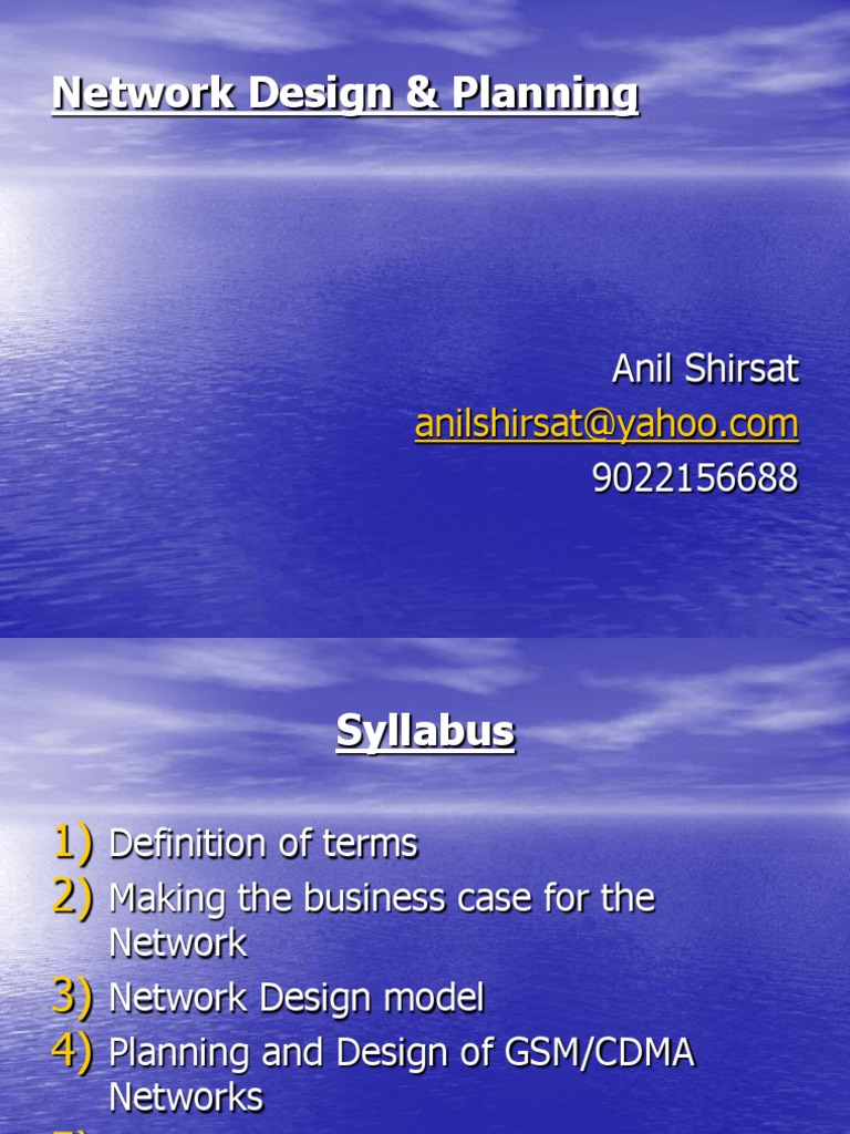 Network Design & Planning | PDF | Quality Of Service | Computer Network