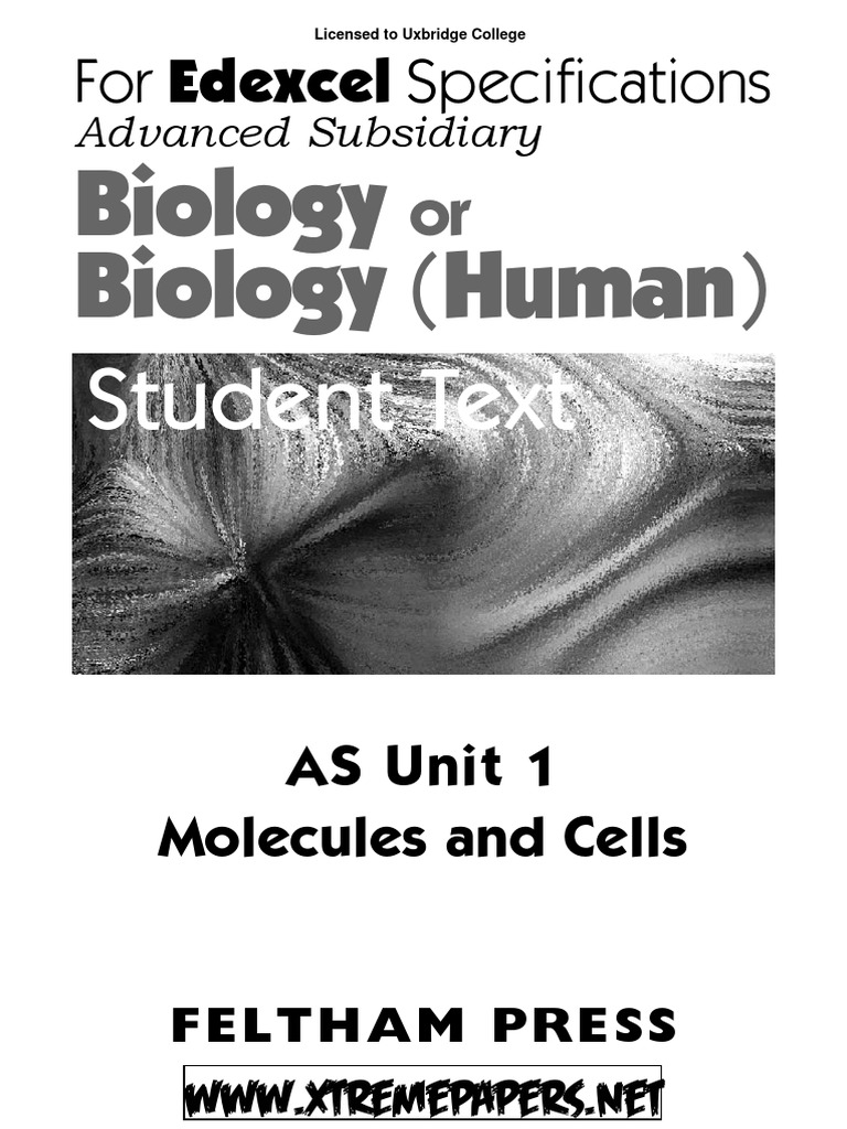 Edexcel Biology Unit 1 Notes | PDF | Rna | Dna
