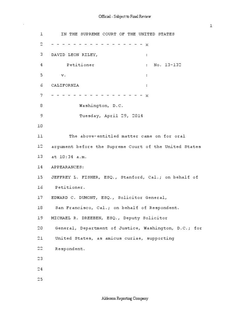 Riley v. California | PDF
